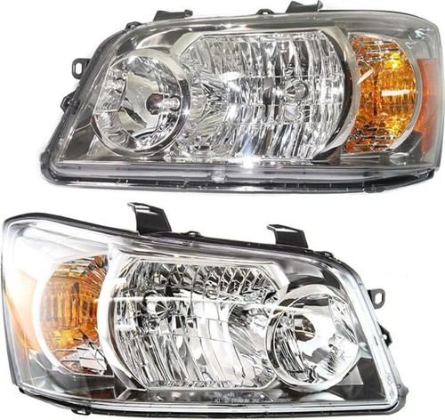 New Pair Left Right headlights head lights for Toyota Highlander 2004 ...