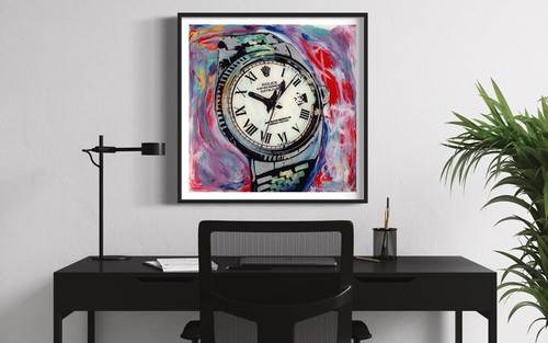 JD Shultz My Rolex 24x24 Signed Original Painting w Certificate of ...