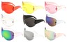 ASPEN RIMLESS OVERSIZED SHIELD MONO LENS FUTURISTIC SUNGLASSES GOGGLES ...