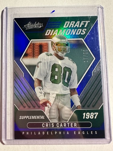 K124,263 - 2022 Absolute Draft Diamonds Spectrum Blue #10 Cris Carter ...