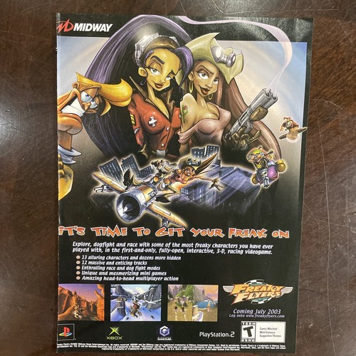 Freaky Flyers Nintendo GameCube - Print Ad Original Art | eBay