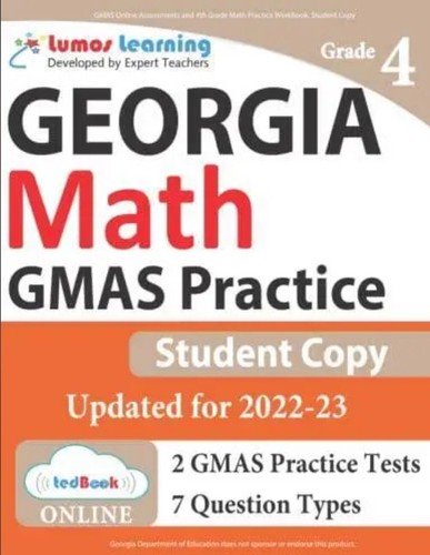 GMAS Online Assessments and 4th Grade Math Practice Workbook, Studen ...