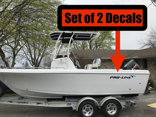 PRO LINE PROLINE BOATS LOGO 36" STICKER DECALS Replacement Kit Stickers ...