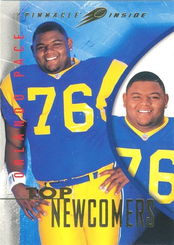 PINNACLE-INSIDE Orlando Pace RC RAMS BEARS HOF Ohio State OSU-BUCKEYES ...