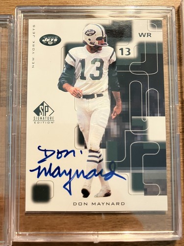 1999 SP Signature Edition Don Maynard Autograph | eBay