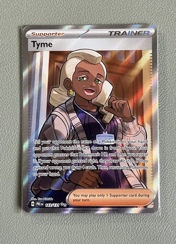 Tyme Full Art Trainer Pokémon TCG Card | Prismatic Evolutions 143/131 ...