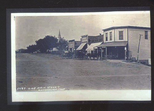REAL PHOTO CUMBERLAND IOWA DOWNTOWN STREET SCENE POSTCARD COPY STORES ...