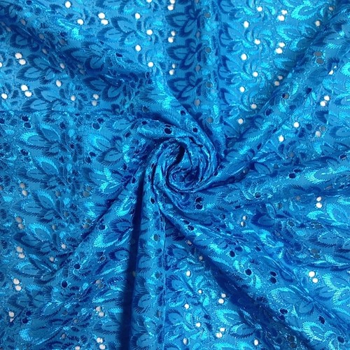 Eyelet Floral Embroidery Fabric 44" Wide By The Yard in Multiple Colors ...