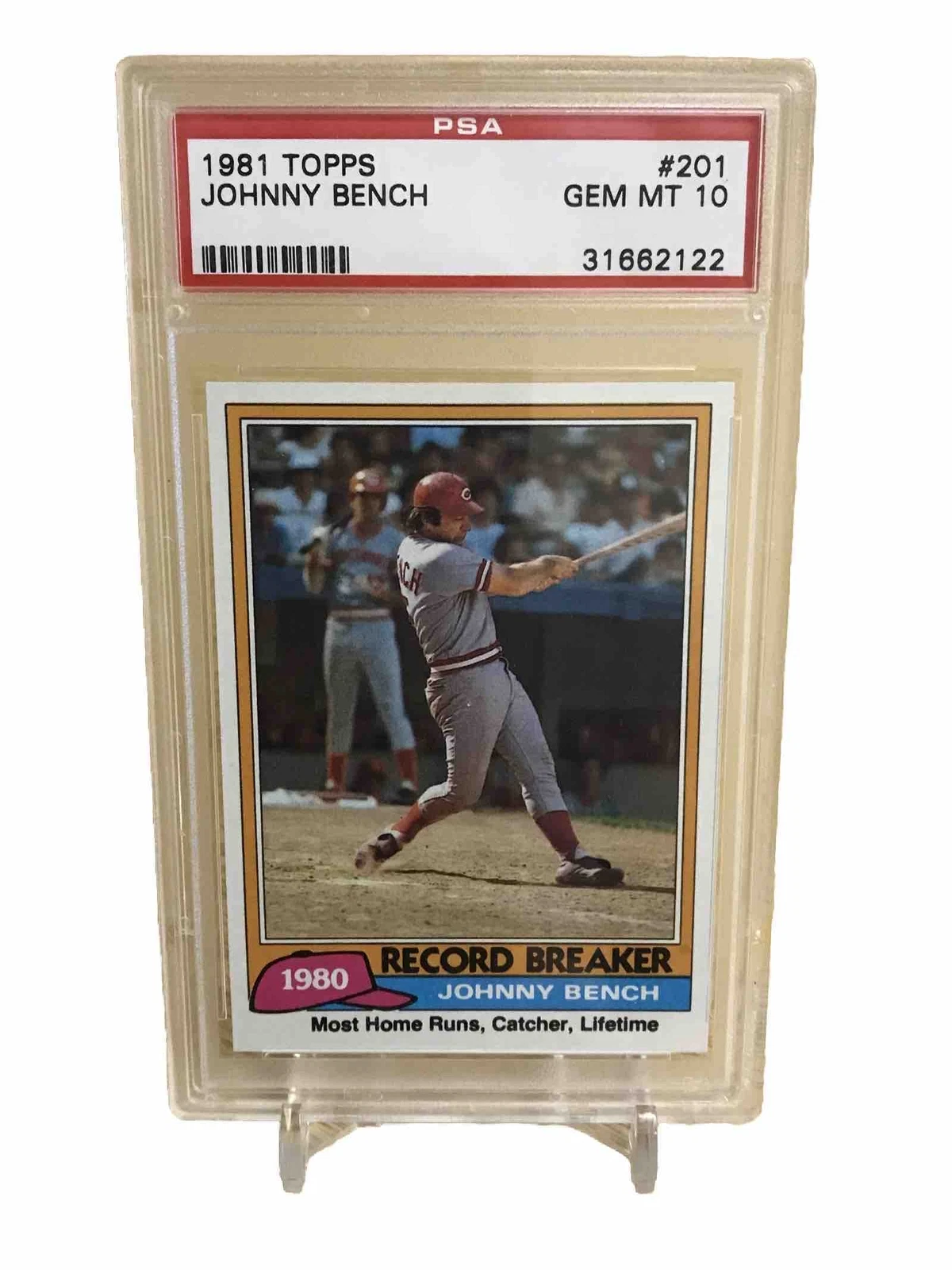 Johnny Bench 1981 Topps #201 Record Breaker Price Guide - Sports Card ...