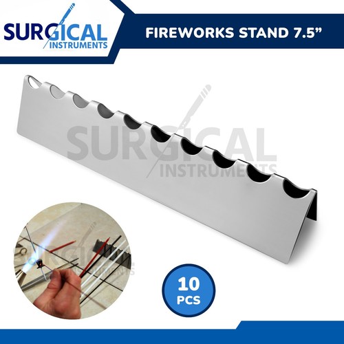 10 Pc Fireworks Stainless Tool & Glass Rod Rest 10 Slots 7-1/2 ...