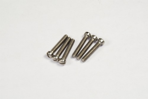 Lot of 6 MS35275-207 Wire-Lockable Slotted Fillister Machine Screw 2-56 ...