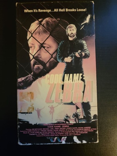 Code Name: Zebra VHS 1990 Jim Mitchum, Frank Sinatra Jr, *BUY 2 GET 1 ...