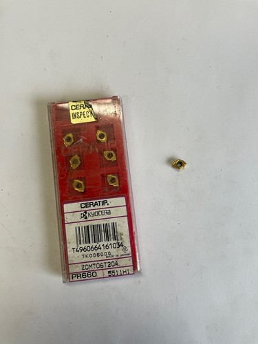 CERATIP KYOCERA carbide cutting inserts ZCMT06T204 PR660 QTY of 10 | eBay