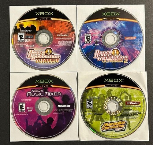 Original XBOX Game Lot - Dance Dance Revolution , XBOX Music Mixer ...