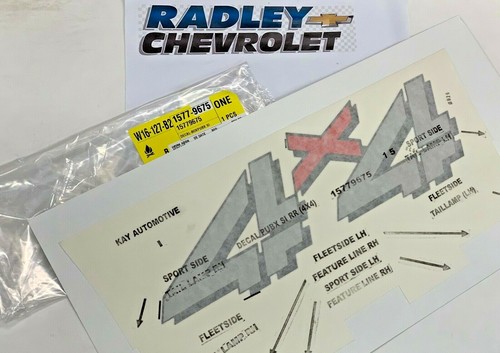 NEW OEM Genuine GM Chevrolet Silverado GMC Pickup Bed Decal Sticker ...