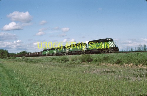 J Original Slide - BN Burlington Northern SD40-2 8137 Nickerson MN 1991 ...