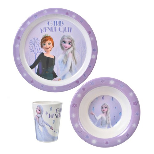 Disney Frozen Elsa and Anna Plate and Cup Set Queen Melamine Resin ...