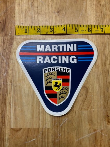 VINTAGE PORSCHE MARTINI RACING STICKER OLD DECAL 917 959 WORLD RALLY ...