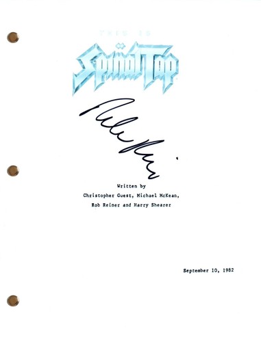 Rob Reiner THIS IS SPINAL TAP Signed Autograph Movie Script Full ...