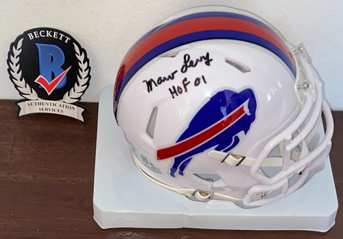 Marv Levy Signed Autographed Buffalo Bills Speed Mini Helmet Beckett ...