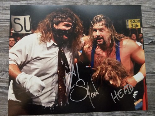 WWE WWF ECW AL SNOW W/ MANKIND Autographed 8x10 COA AUTOGRAPH SIGNED ...