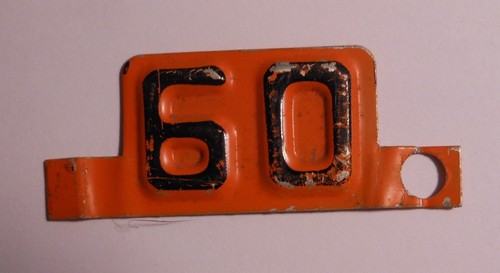 Vintage Wisconsin 1960 License Plate Renewal Tag | eBay
