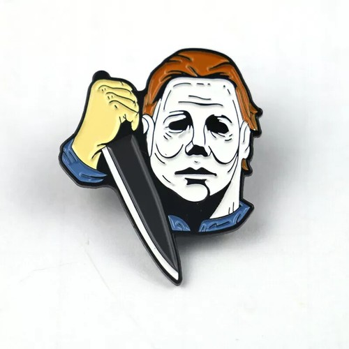 MICHAEL MYERS HALLOWEEN PIN BADGE ENAMEL ON TIE TAC/HATCAP/JACKET LAPEL ...
