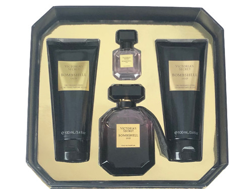 VICTORIA'S SECRET BOMBSHELL OUD 4 PC GIFT SET 1.7 PERFUME WASH CREAM ...