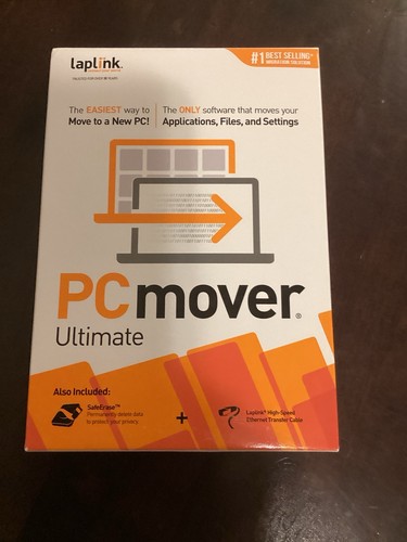 Laplink PCmover Ultimate - 1 Use with USB 3.0 Cable-PC Windows10, 8, 7 ...