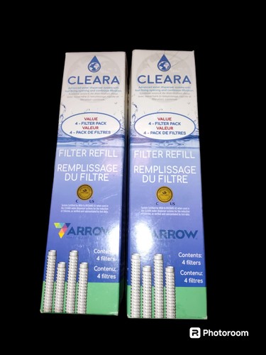 Cleara Filter Refill Box of 4 X2 Use with Arrow Home Products Water ...