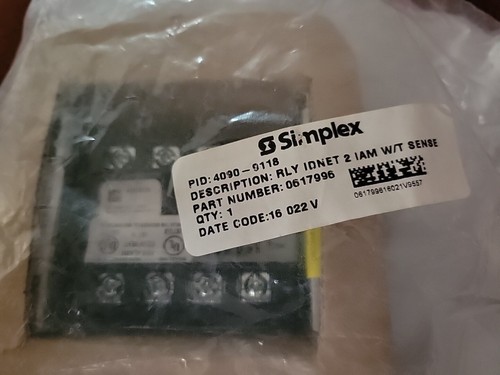 SIMPLEX 4090-9118 ADDRESSABLE RELAY IDNET MODULE W/ T-SENSE - NEW FREE ...