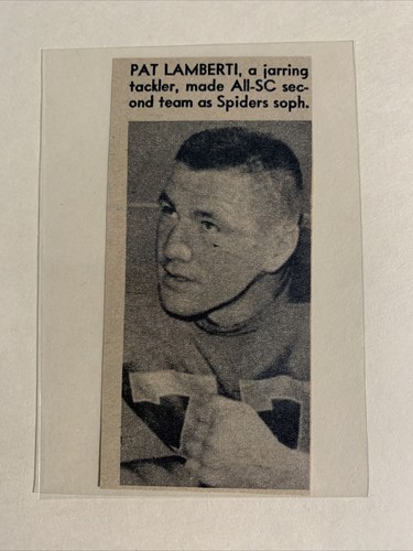 Pat Lamberti Richmond Spiders 1957 S&S Football Pictorial CO Panel | eBay