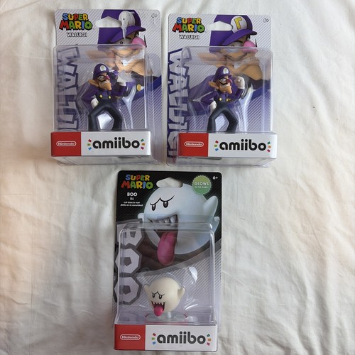Super Mario x2 Waluigi & Boo Amiibo/Nintendo New In Box SEALED | eBay