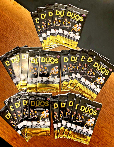 2024 UD TIM HORTONS DUOS CARDS - 25 NEW UNOPENED WAX PACKS MCDAVID ...