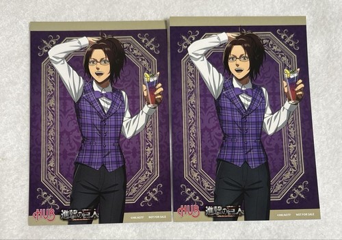 Attack on Titan Hanji Postcard Set, Character Paper Items, 2 Cards | eBay