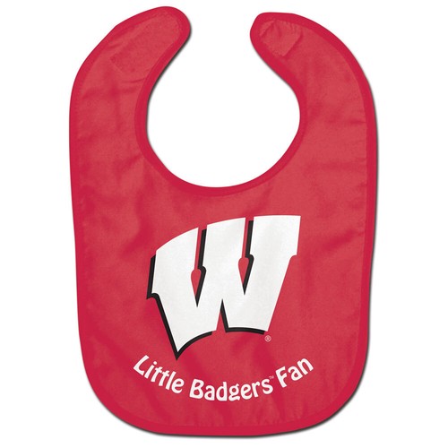 Wisconsin Badgers Little Badgers All Pro Baby Bib 99606201454 | eBay