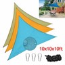 Sun Shade Sail Cover Patio Outdoor Triangle Canopy Backyard Shade Sail ...