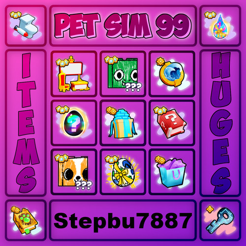 Pet Sim Simulator 99 PS99 Roblox Game Huges/Gems/Enchants/Eggs/Items | eBay