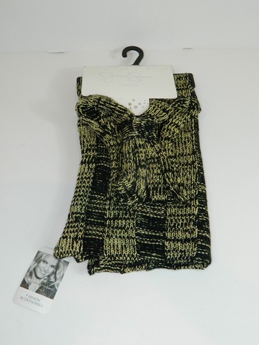 Jessica Simpson 2 Piece Scarf & Headband Black & Gold | eBay