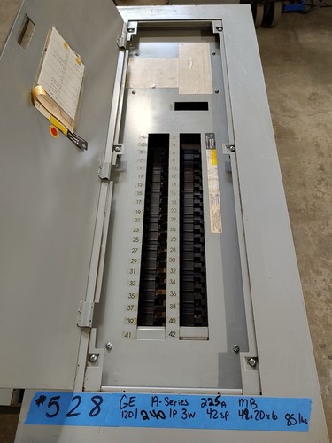 225 AMP single phase one MAIN BREAKER PANEL PANELBOARD 240v/120v 200 ...