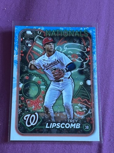 22519 2024 Topps Holiday RC Trey Lipscomb Washington Nationals | eBay
