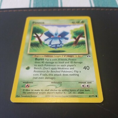 Pineco 61 (Neo Discovery 2001) Pokemon Card