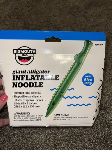 5 FT GIANT GATOR Inflatable Noodle Swimming Alligator Pool Float ...