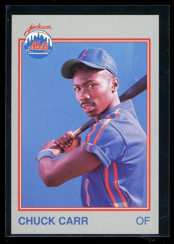 1989 Grand Slam Card Jackson Mets CHUCK CARR RC METS SAN BERNARDINO CA ...