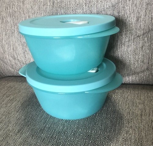 Tupperware CrystalWave Plus Set of Two 3.5 cup Bowls | eBay