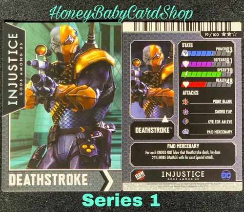 Injustice Arcade Series 1 Out of Print Card 19 Deathstroke | eBay
