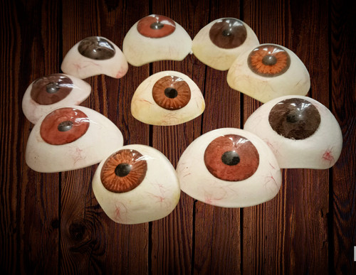 Human Prosthetic Eye unique. Antique Artificial Eyes Mix Brown Set Of ...