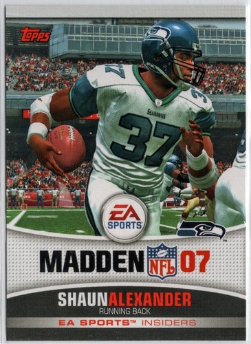 2006 Topps EA Sports Insider Shaun Alexander Card #1 Seahawks | eBay