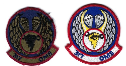 PATCH USAF 317th ORGANIZATIONAL MAINTENANCE SQ OMS PAIR POPE AFB B8-33 ...