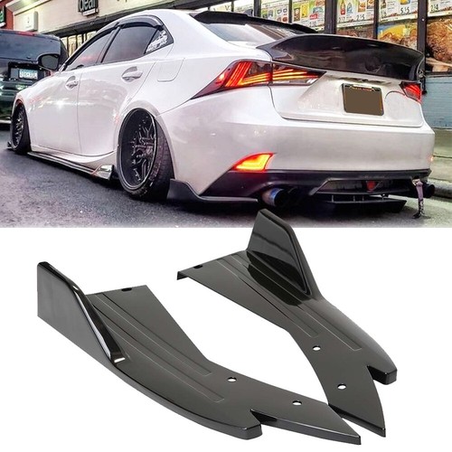 Black Rear Side Splitter Corner Apron Spat Diffuser For Lexus IS200t IS300 IS350 | eBay